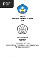 Format Rapor Hasil Belajar SMA | PDF