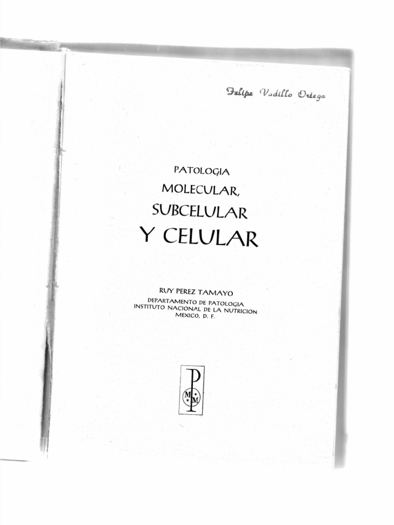 Patología Molecular, Subcélular y Célular | PDF