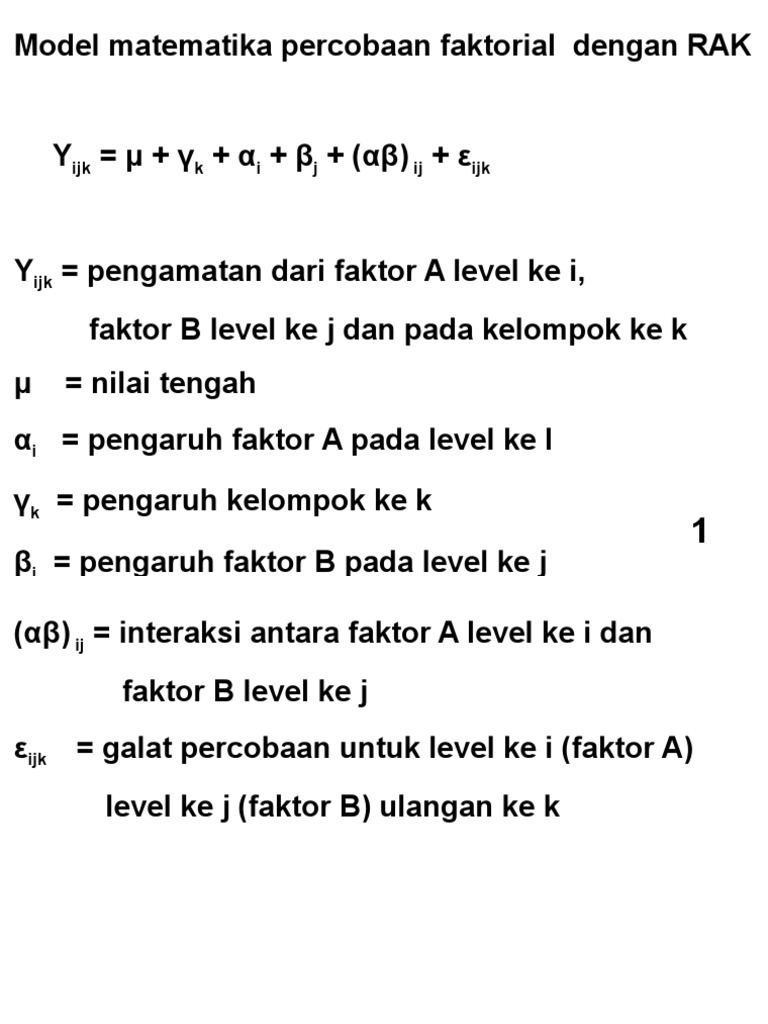 Faktorial | PDF | Metode & Bahan Ajar