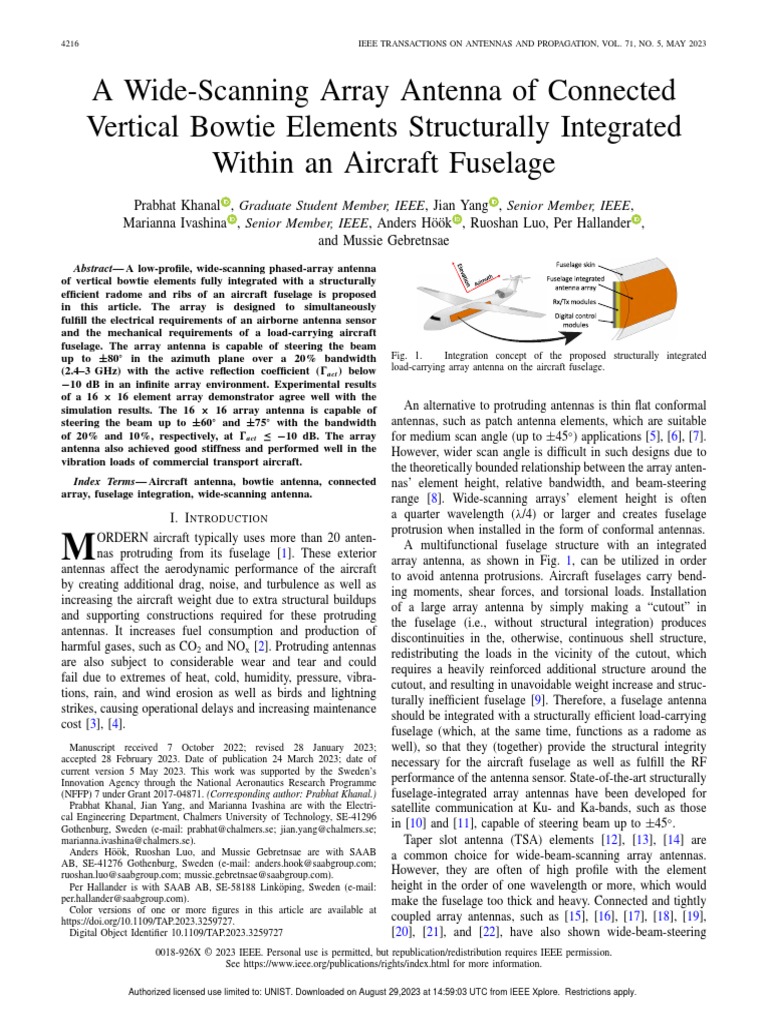 A Wide-Scanning Array Antenna of Connected Vertical Bowtie Elements ...