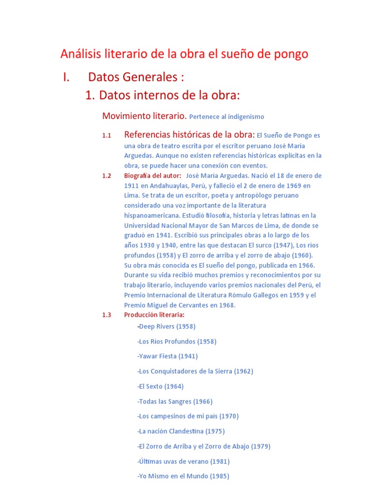 I. Datos Generales: 1. Datos Internos de La Obra | PDF
