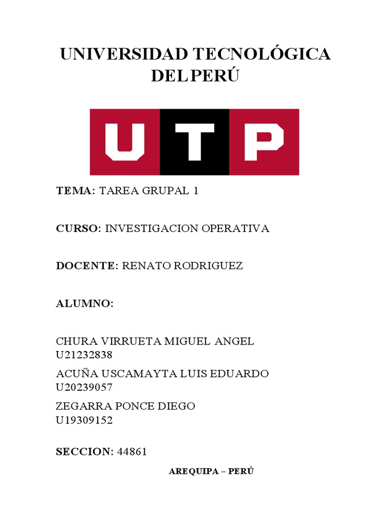 Tarea Grupal 1 | PDF