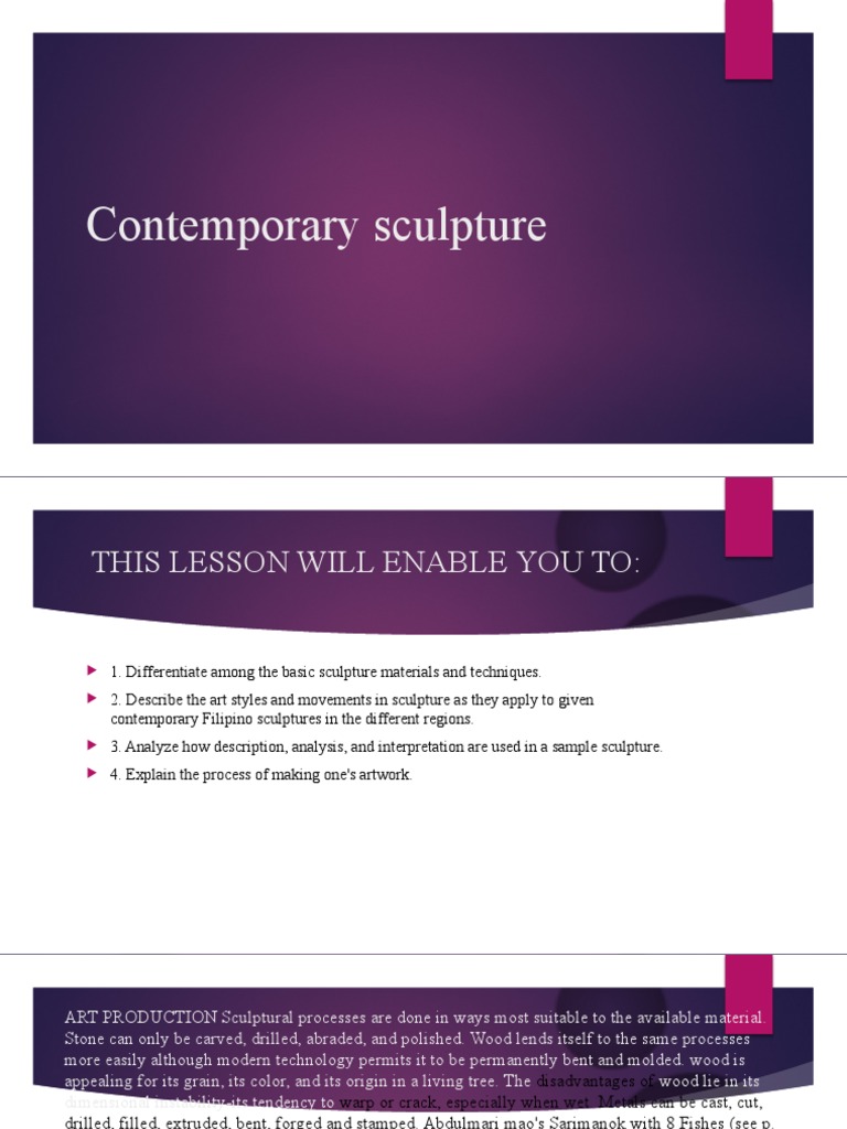 Contemporary Sculpture | PDF | Sculpture | Casting