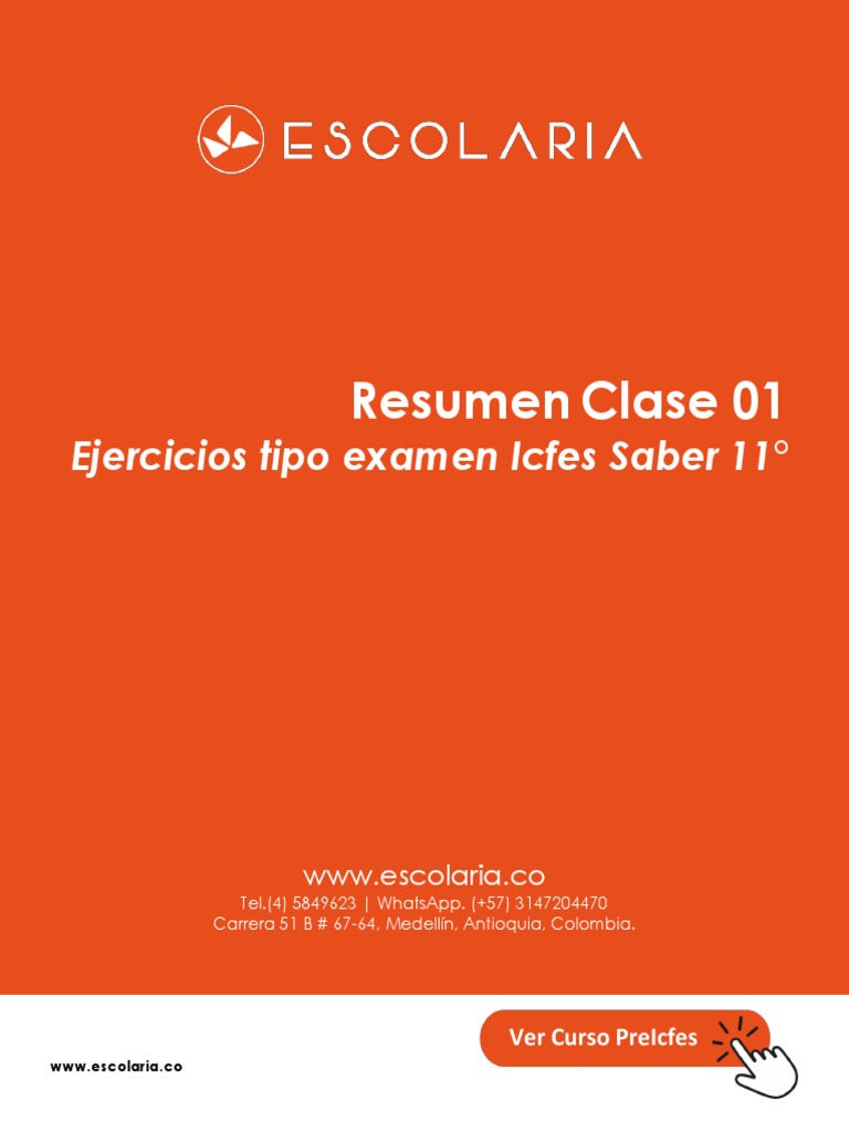 Simulacro Pruebas ICFES Saber 11 Por Escolaria | PDF | Pendiente Simulacro Pruebas ICFES Saber 11 Por Escolaria | PDF | Pendiente