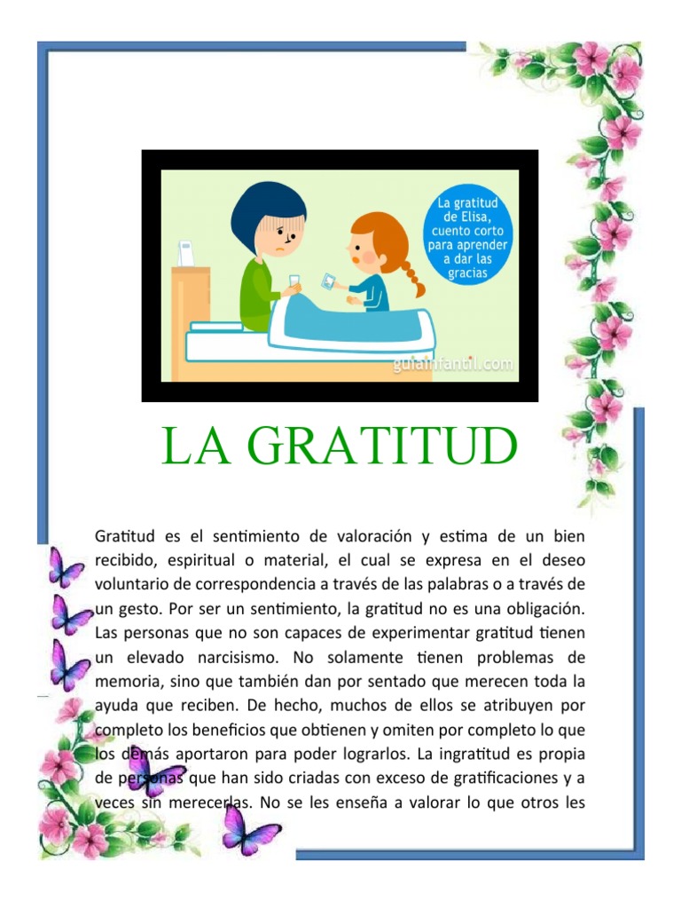 El Poder de la Gratitud | PDF | Gratitud | Psicología Social