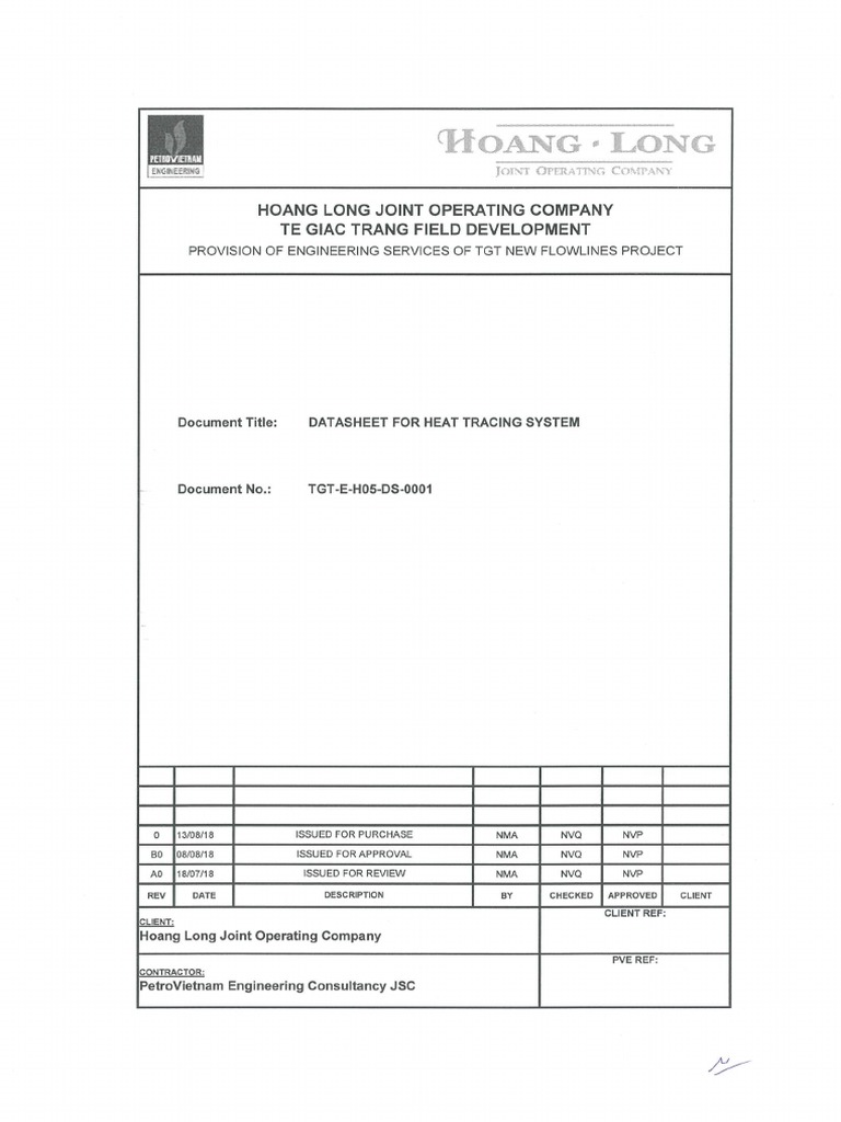 TGT-E-H05-DS-0001 - 0 - DS For Heat Tracing | PDF