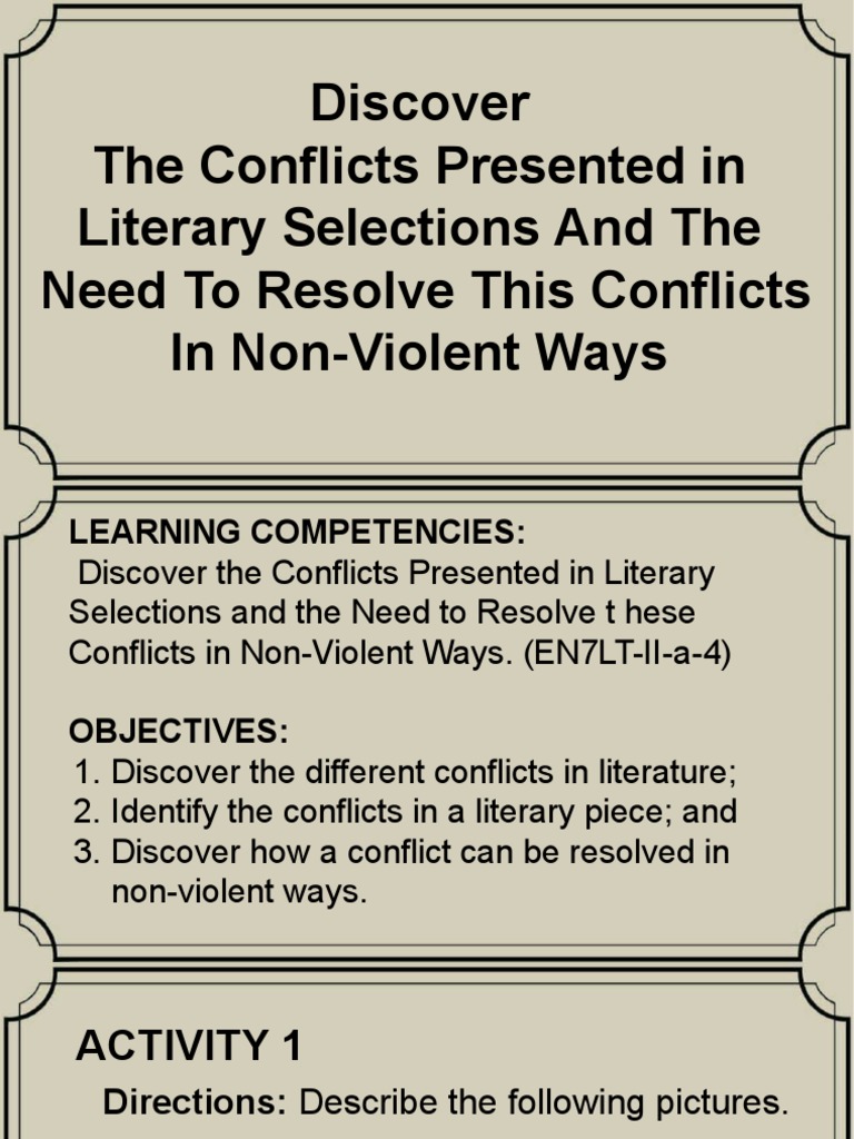 Types of Conflict. | PDF