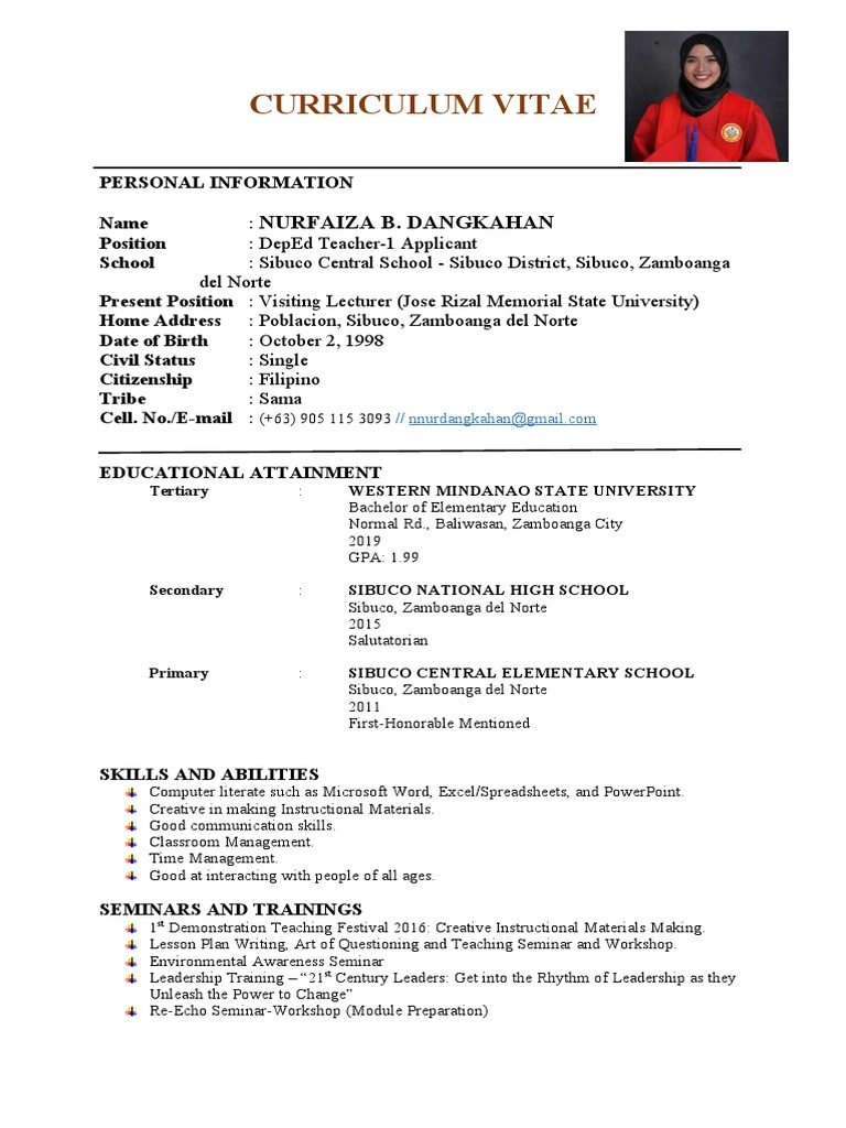 Curriculum Vitae | PDF | Learning | Behavior Modification