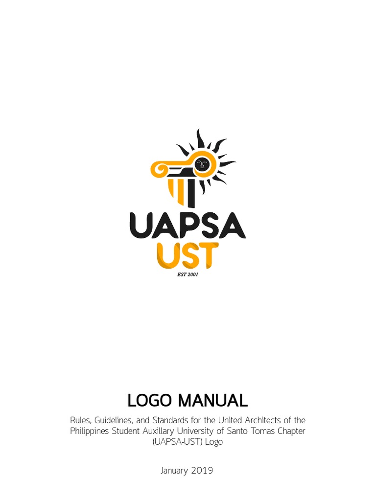 UAPSA UST - Logo Manual | PDF | Typefaces | Logos