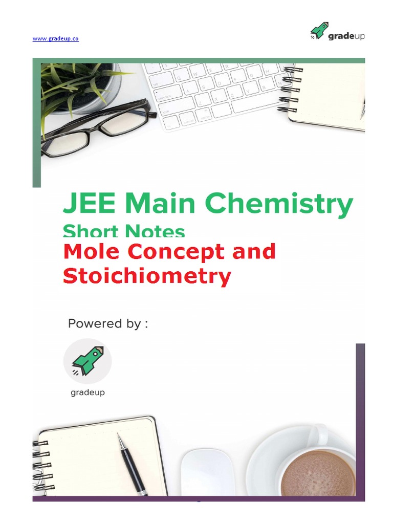 JEE Main Short Notes Mole Concept and Stoichiometry - pdf-15 | PDF ...