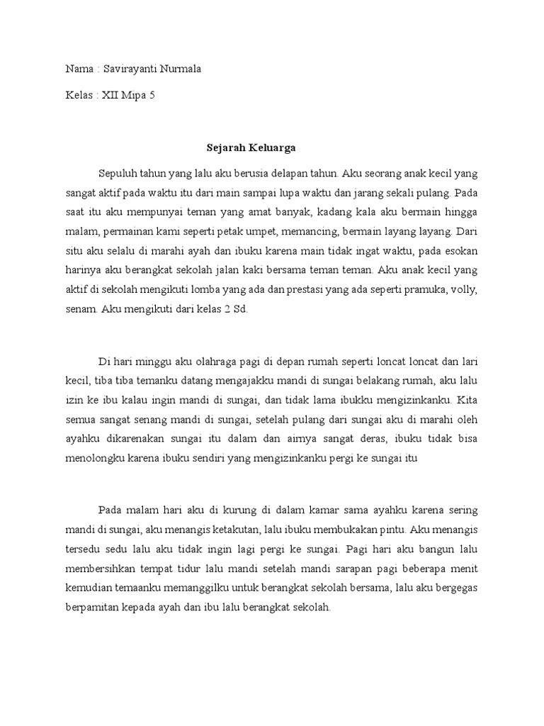 Sejarah Keluarga | PDF
