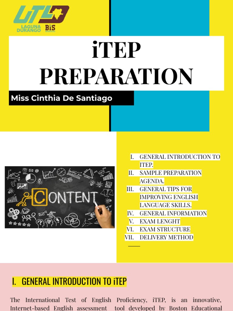 iTEP PREPARATION | PDF | Multiple Choice | English Language