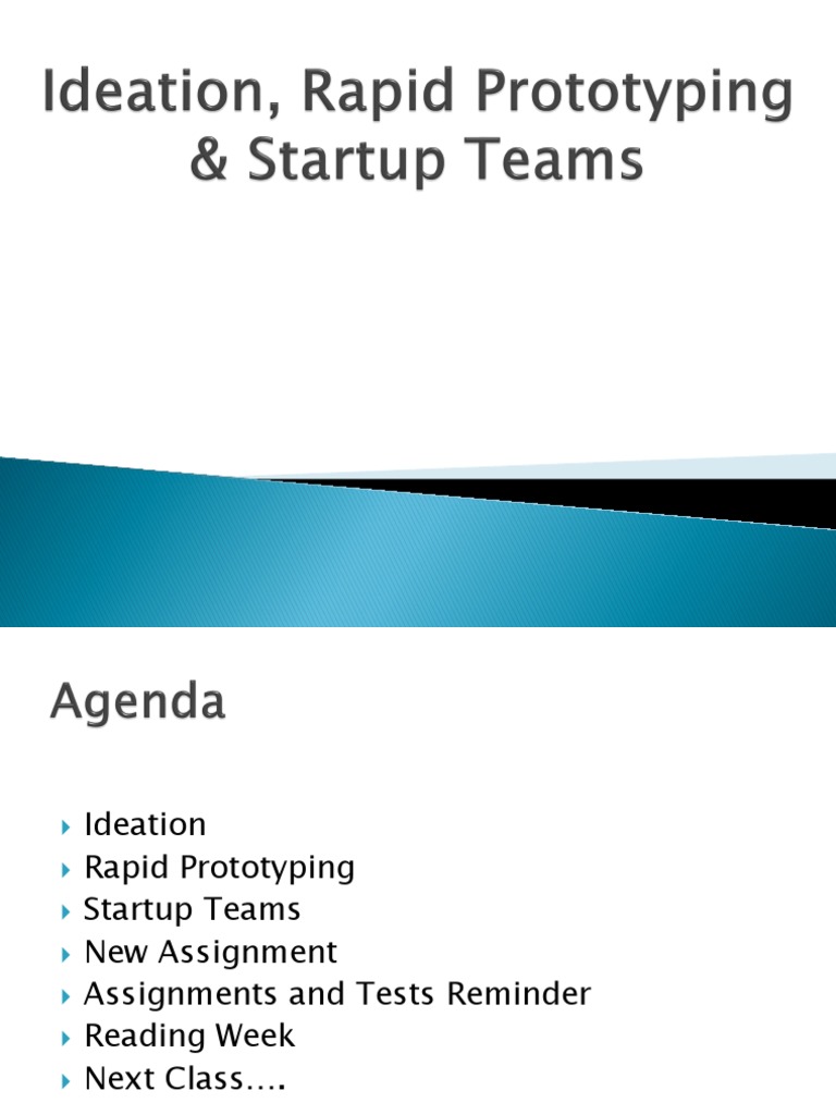 Week 7 Ideation Rapid Prototyping Startup Teams AB Summer 2023 | PDF