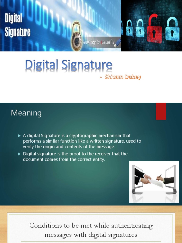 Digitalsignature 170316073658 | PDF | Public Key Cryptography | Key (Cryptography)