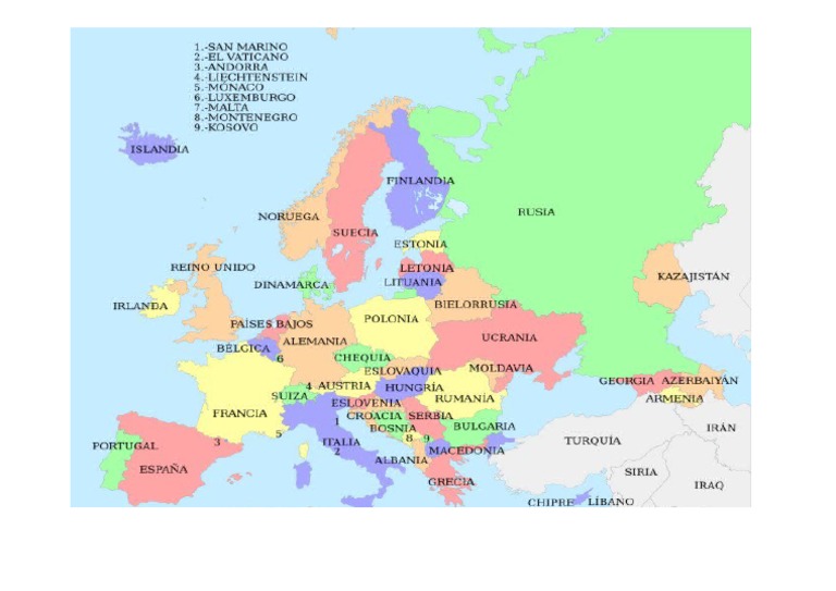 Mapa Europa | PDF