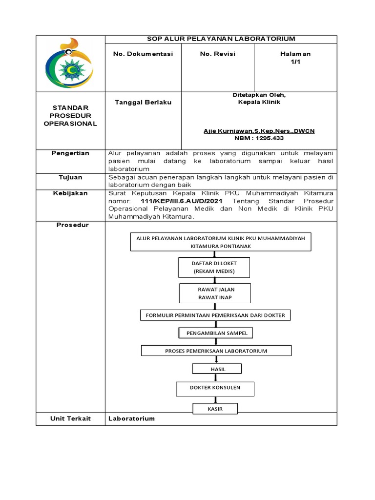 Sop Alur Pelayanan | PDF