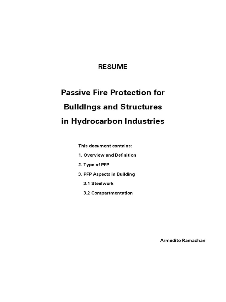 Passive Fire Proofing For Buildings and | Download Free PDF | Duct ...