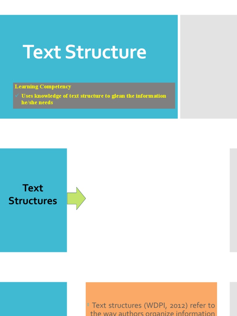 LESSON 2 - Text Structure | PDF | Narrative | Cognitive Science