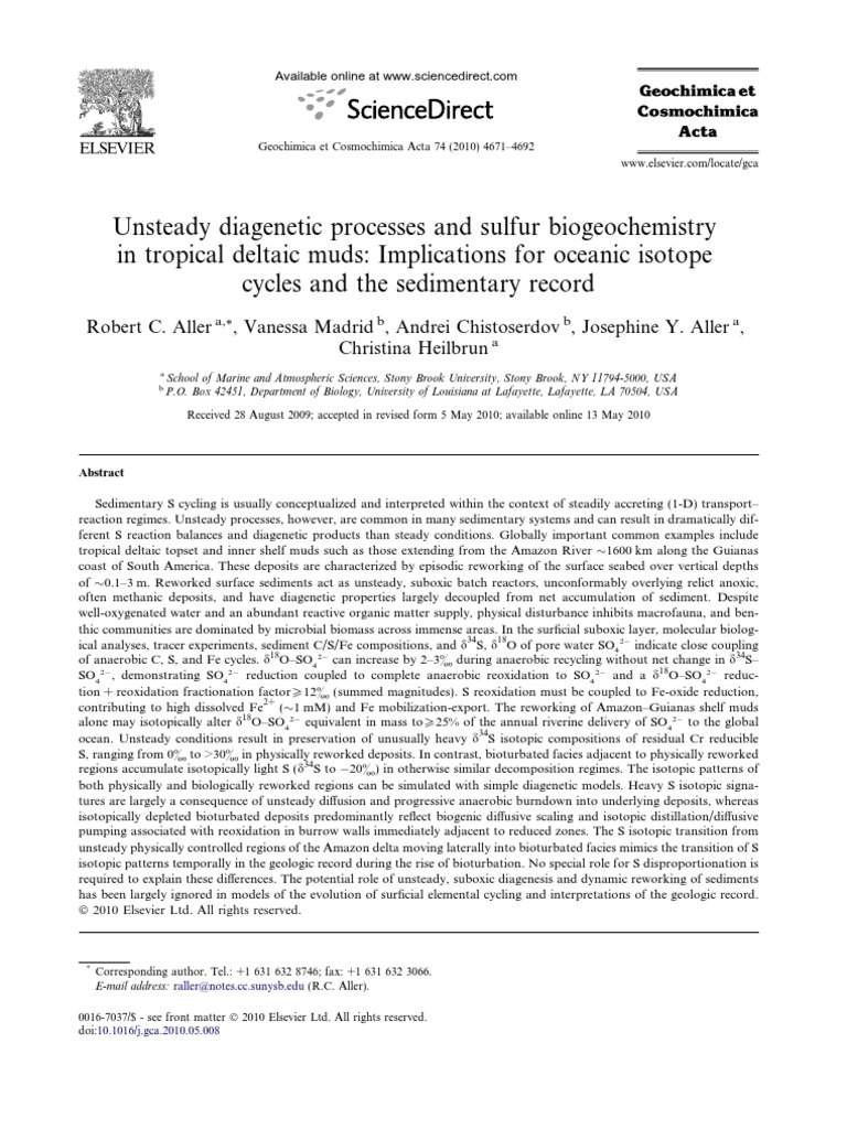 Aller 10 GCA | PDF | Sedimentary Rock | Water