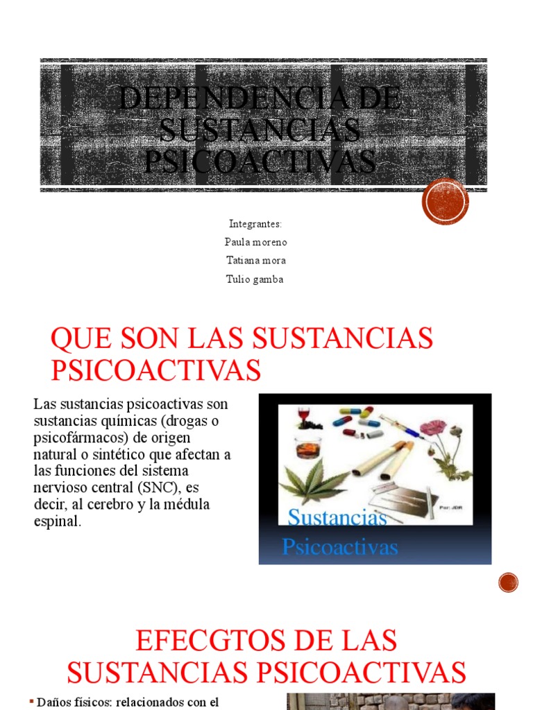 Dependencia De Sustancias Psicoactivas Pdf Drogas Psicoactivas Drogas