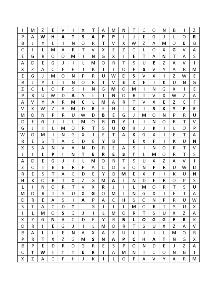 Sopa de Letras Act. 3 | PDF