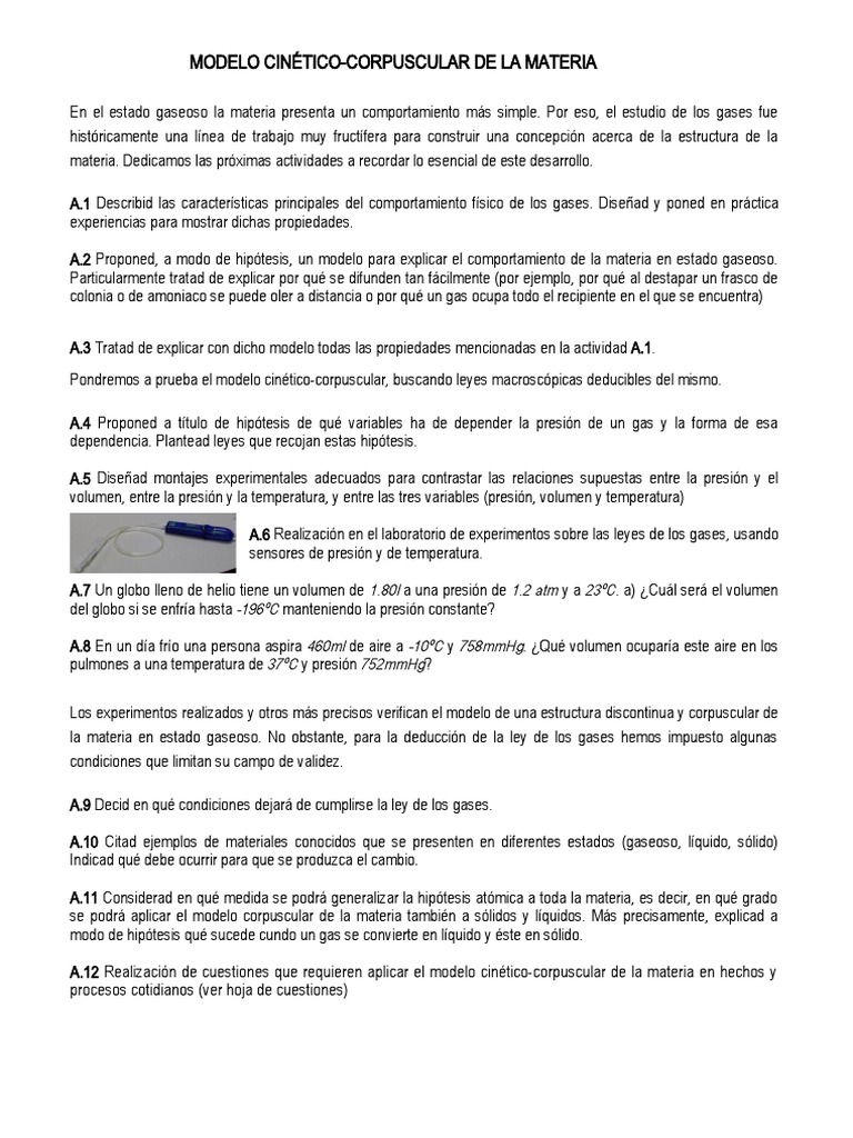Modelo_cinetico_corpuscular | PDF | Gases | Importar