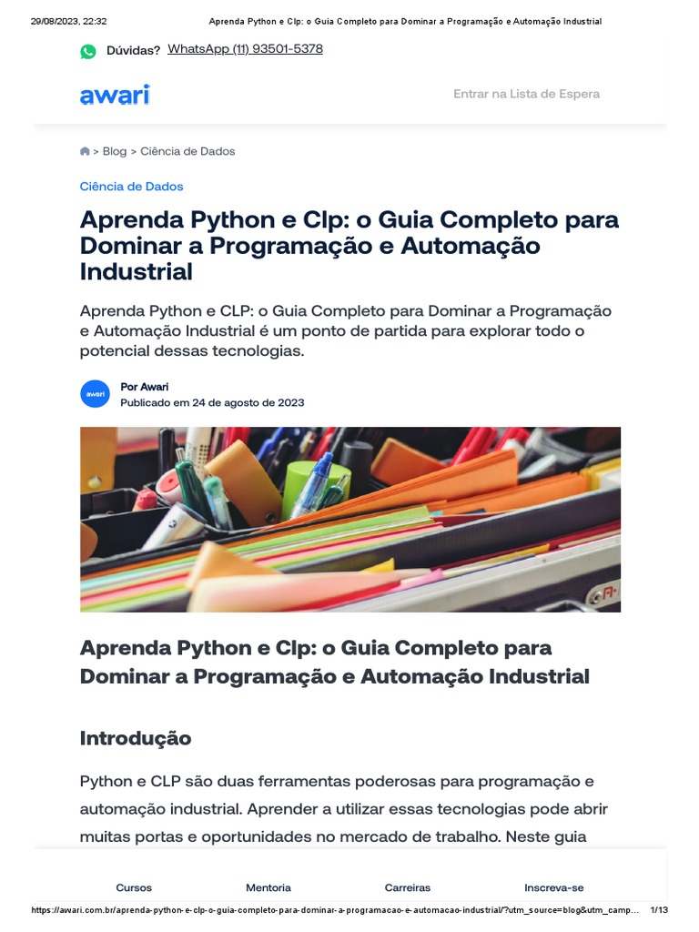 Aprenda Python e CLP - o Guia Completo para Dominar A Programação e ...