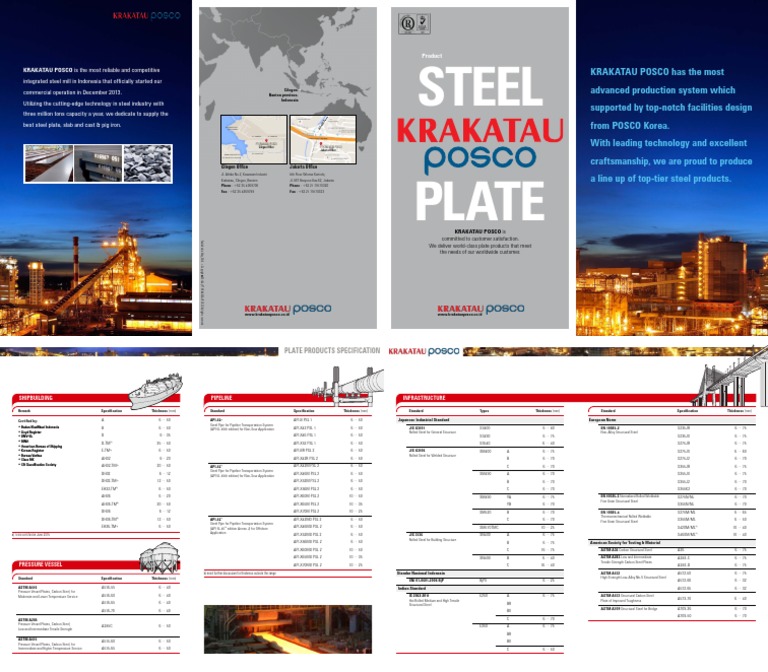 PT Krakatau Posco-Catalogue 2020 (Steel Profile) | PDF | Structural ...