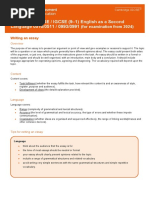 Writing - Exercise 6 (Writing A Review) - IGCSE AID | PDF