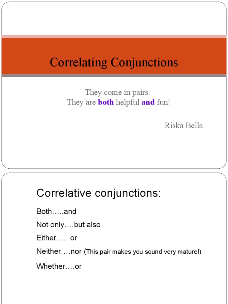 Mastering Correlative Conjunctions | PDF | Linguistics | Syntax