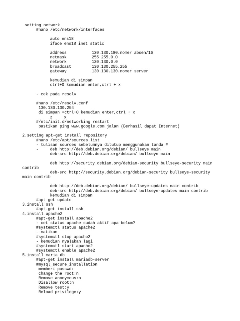 UKK - Database Server - Webserver | PDF