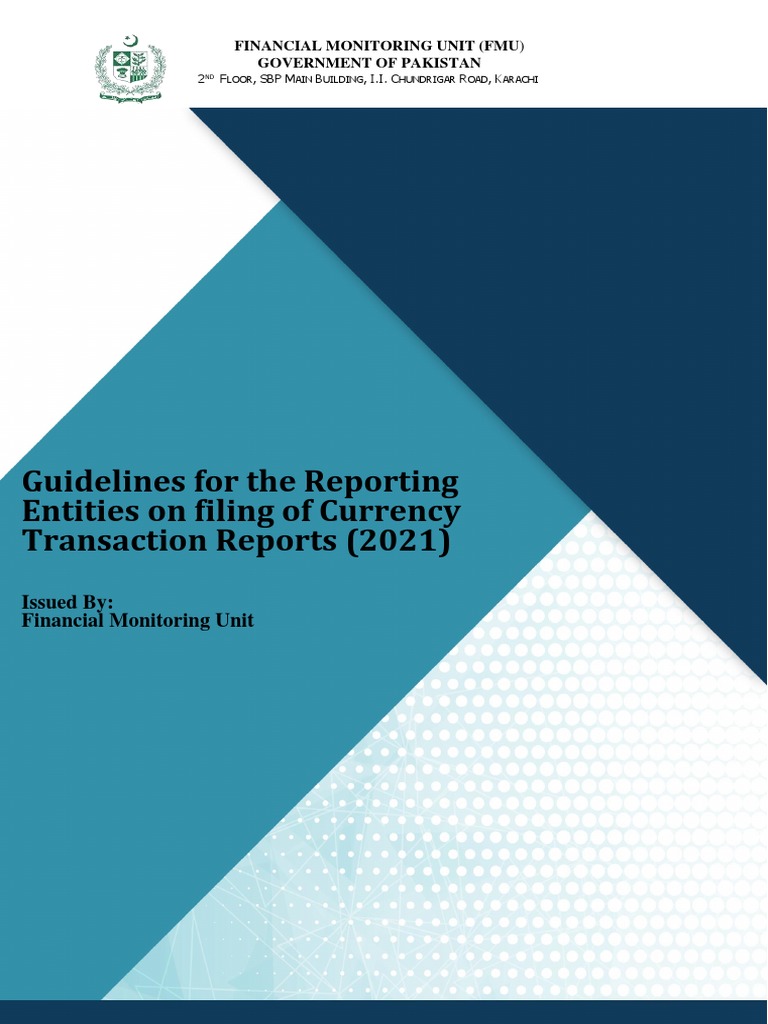 Guidelines Filing Currency Transaction Reports | PDF | Money Laundering ...