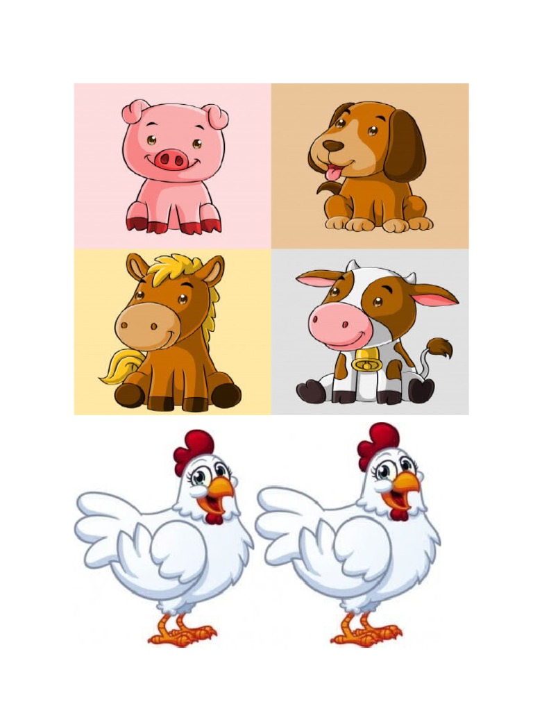 Animales de Granja Pictogramas | PDF
