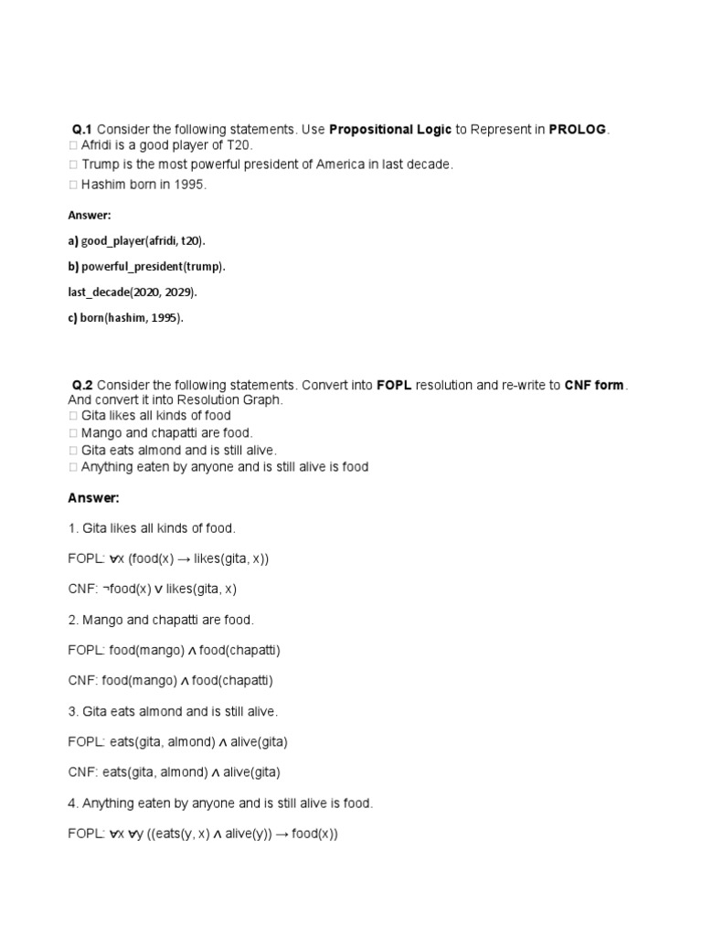 AI Final Labtask | PDF | Mathematics | Logic
