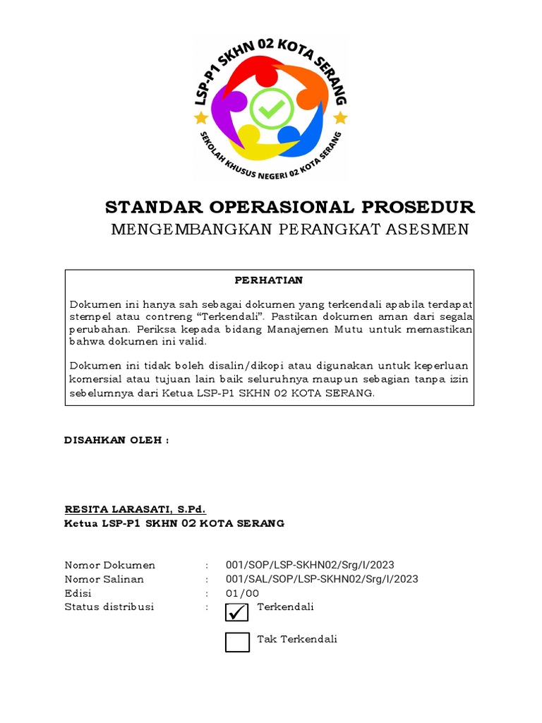 SOP 3 Mengembangkan Perangkat Asesmen | PDF