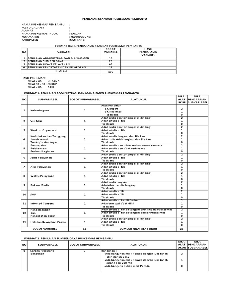 Form Monev Pustu-Pol-Ponk | PDF