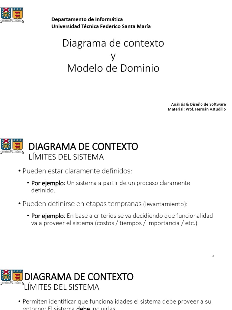 03 - Modelo de Contexto Dominio | PDF | Software | Ingeniería de software