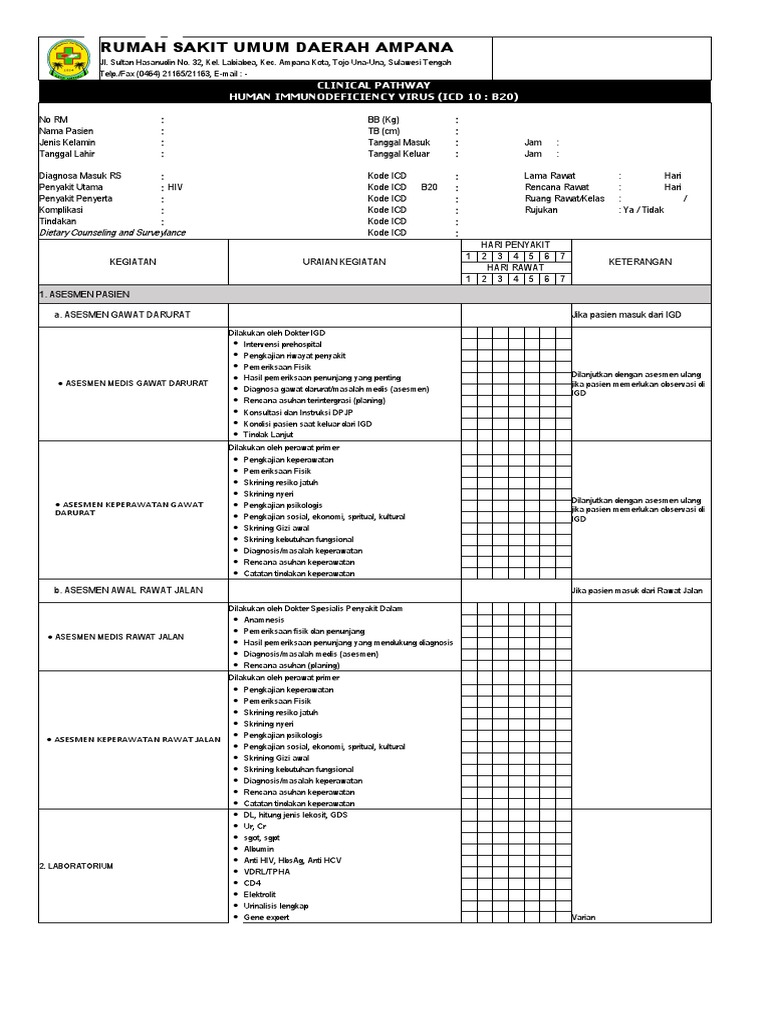 FORMAT CP TB Paru & HIV (Dr. Revlie) | PDF
