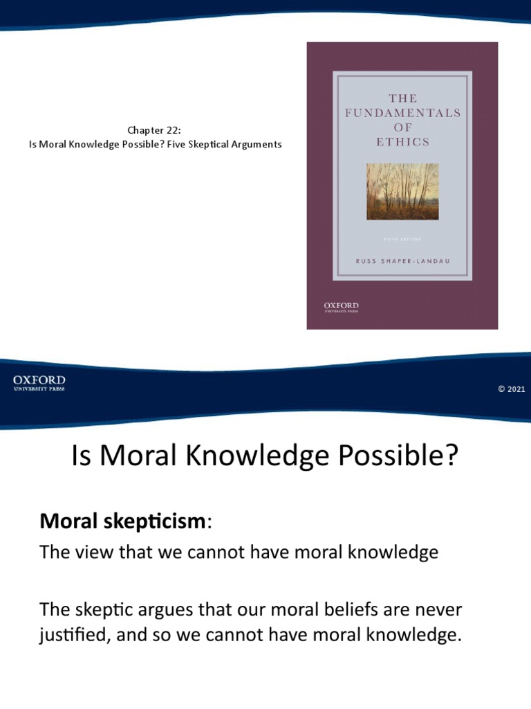 Shafer Landau Fundamentals5e Lectureppt Ch22 | PDF | Knowledge | Skepticism