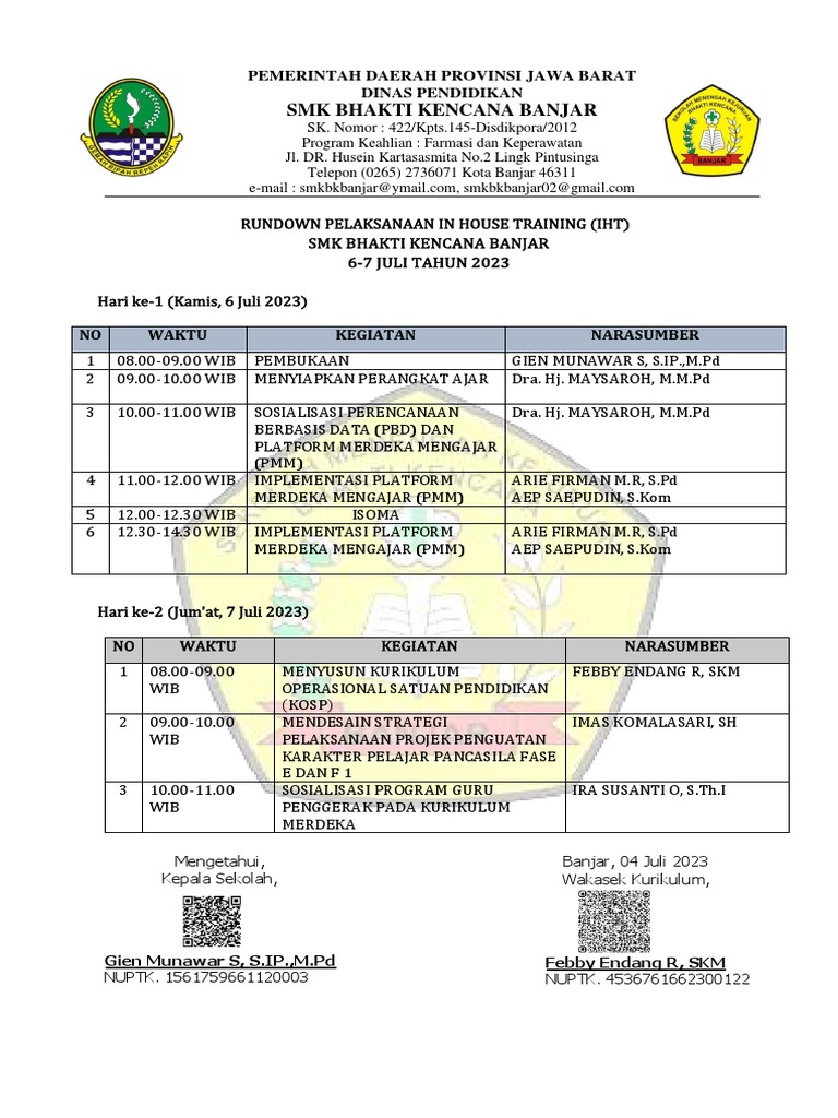 Rundown Iht 2023 | PDF