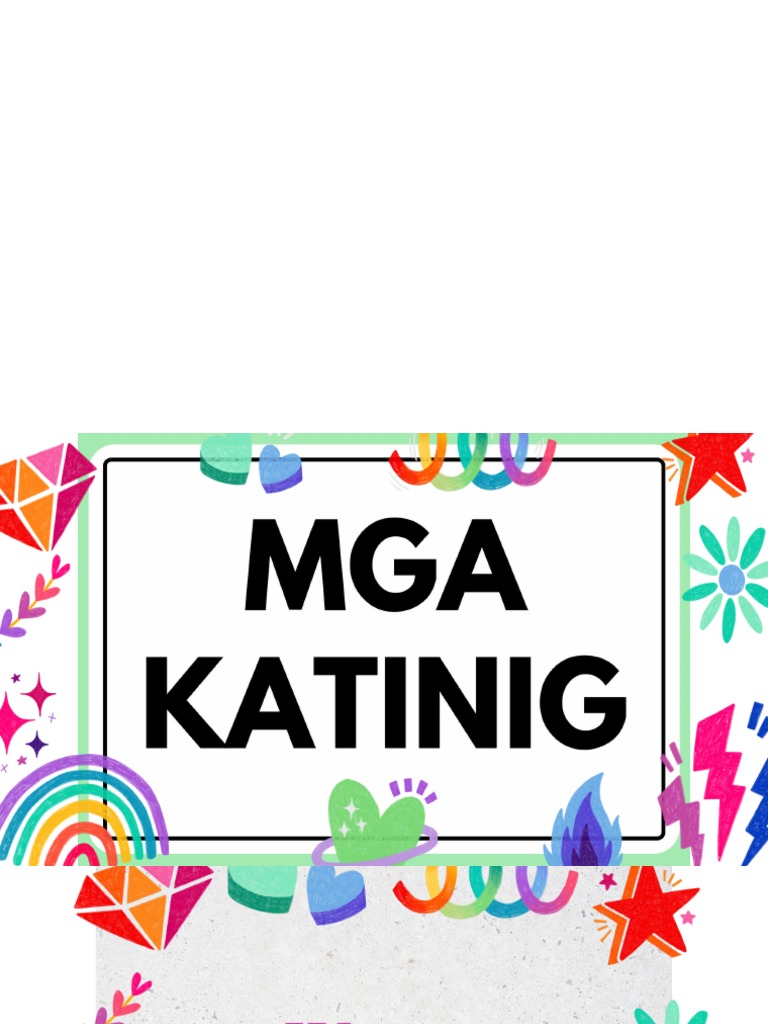 Mga Katinig | PDF