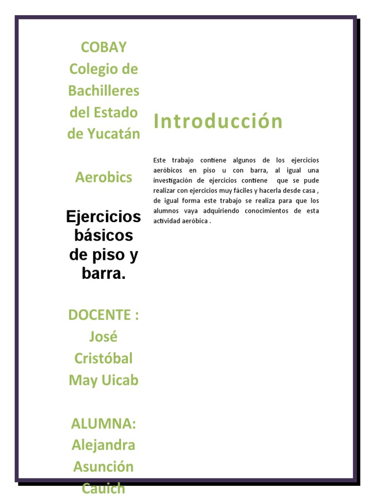 Cauich Cauich Alejandra - 5 Sem-Actividad 1 | PDF | Gimnasia