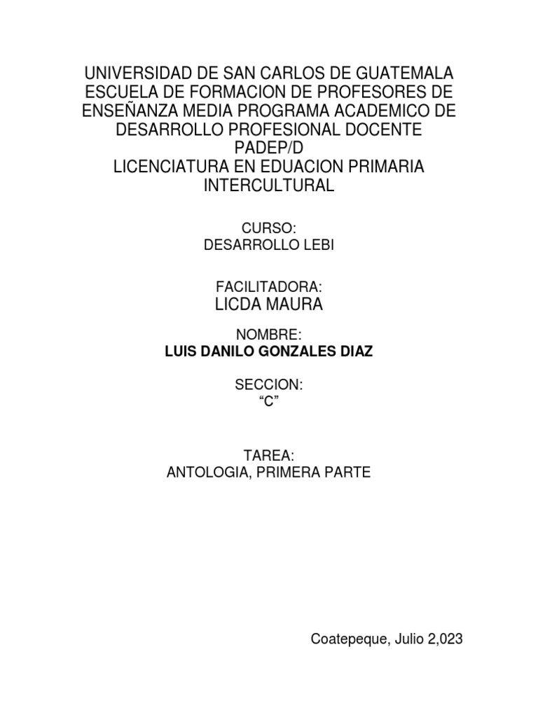 Antologia Danilo | PDF