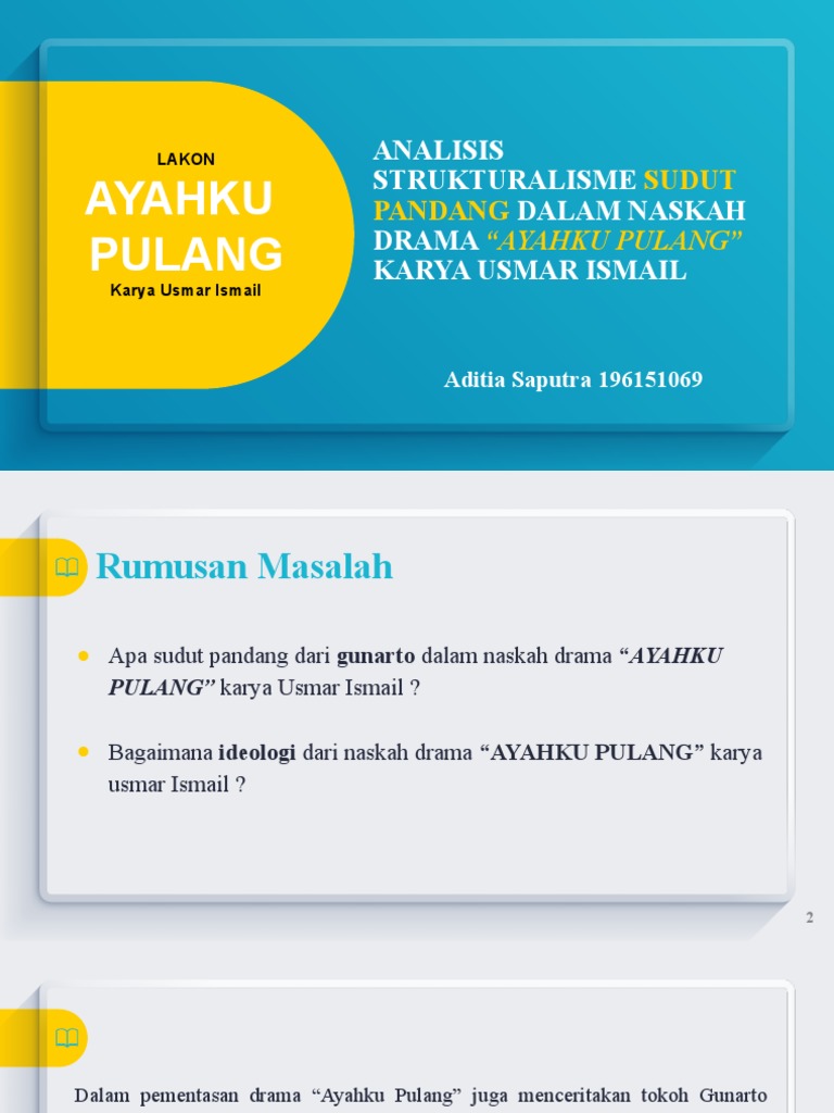 Analisis Sudut Pandang "Ayahku Pulang" | PDF