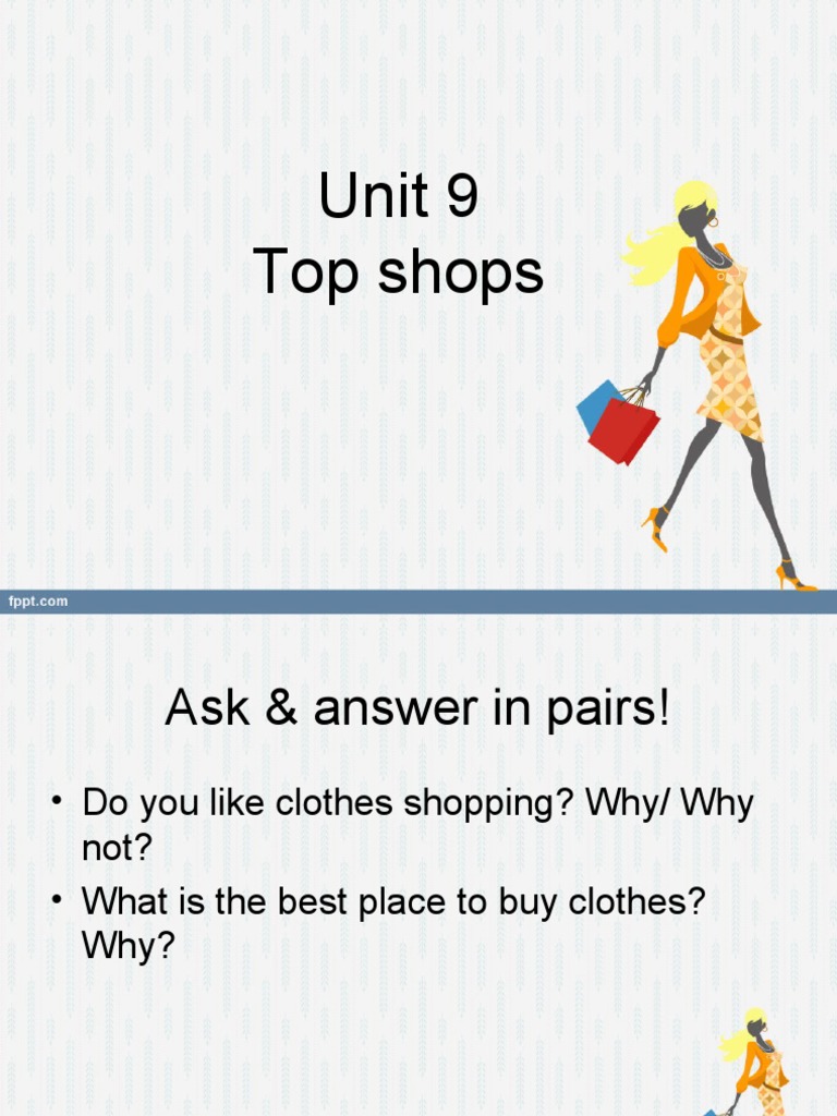 Unit 9 Part 1 | PDF | Trousers | Clothing