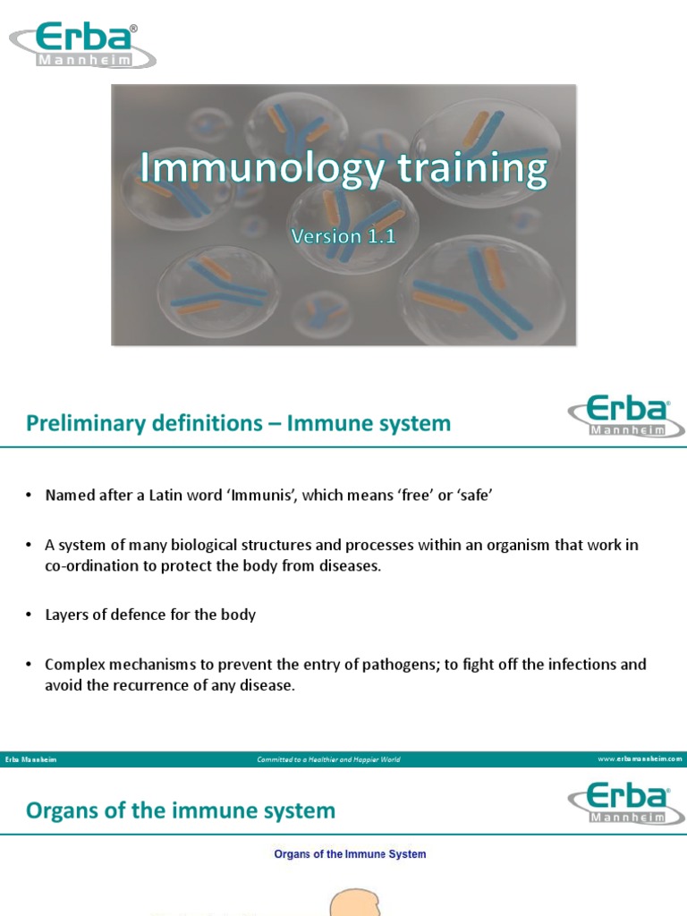Erba Mannheim - Basic Immunology Training - Version 1.1 | PDF | Elisa | Antibody