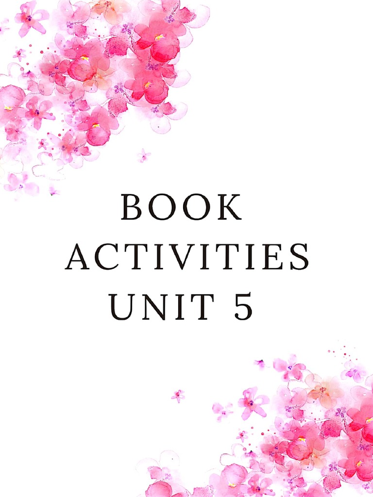 Activities Unit 5 y 6 | PDF