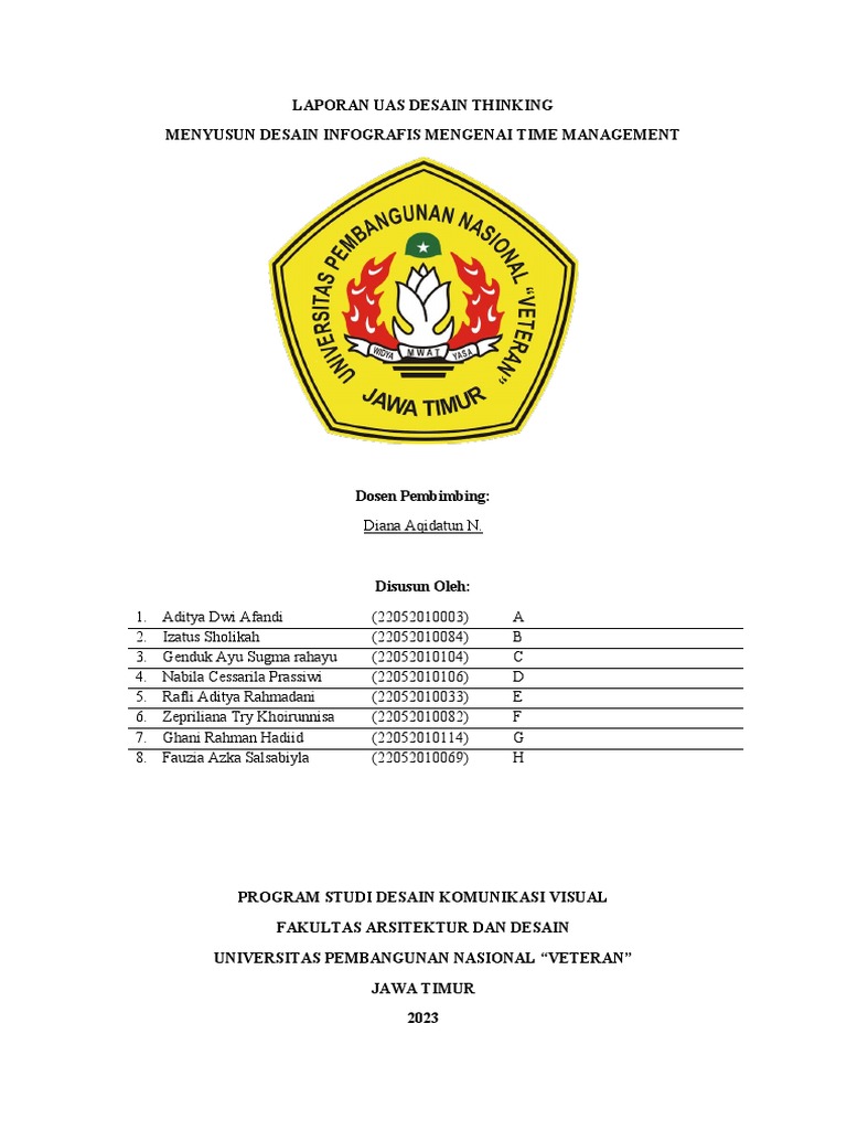 Laporan Uas Desain Thinking-1 | PDF
