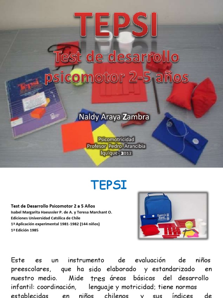 TEPSI | PDF | Cognición | Sicología