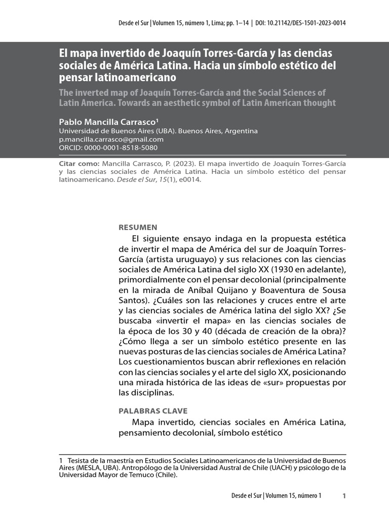 El Mapa Invertido de Joaquín Torres-García | PDF | Historia